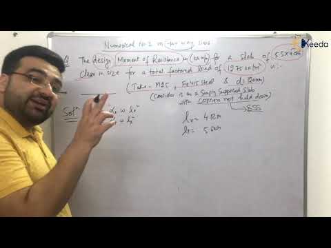 Numerical Number 1 on Two Way design of slabs - Concrete Structures - GATE Video Lecture ...