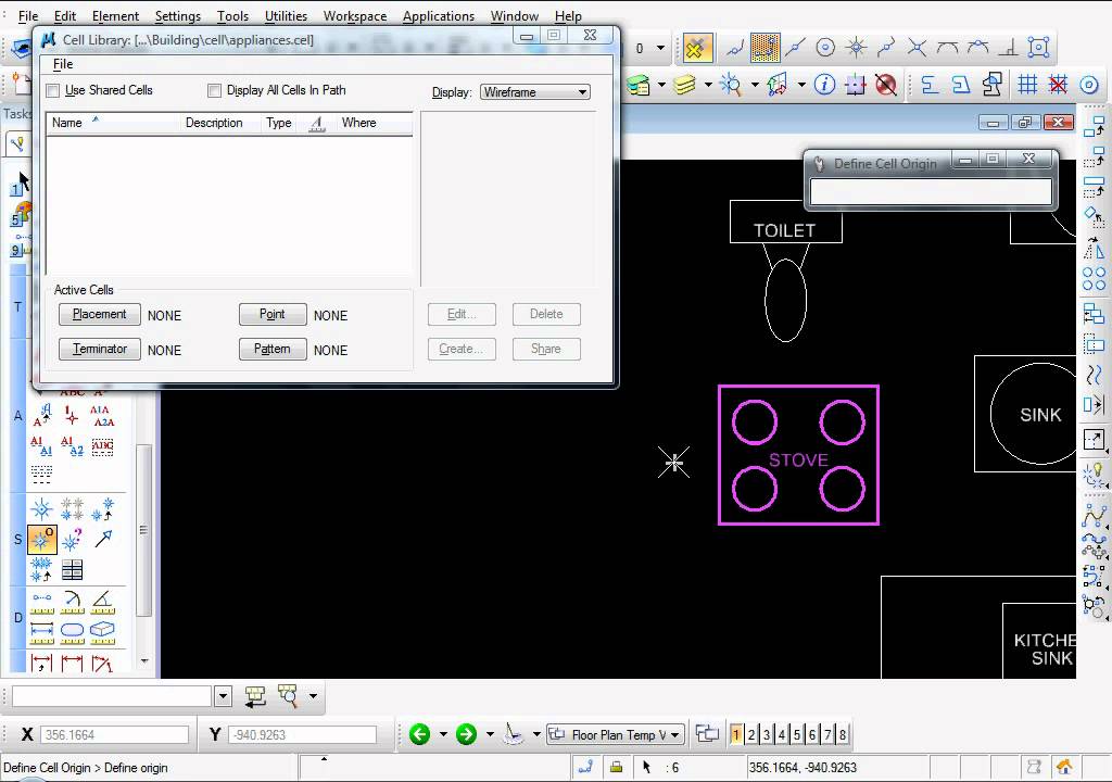 Bentley Microstation V8i - How to create a Cell