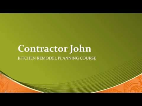 "Plan Your Kitchen Remodel the DIY Way" Course by Contractor John