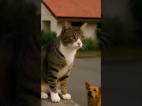 No fear cat #cat #dogs #funny #fun #pets #cute