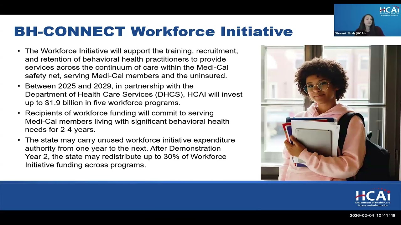 HCAI Webinar | BH-Connect Medi-Cal Behavioral Health Scholarship Program Launch