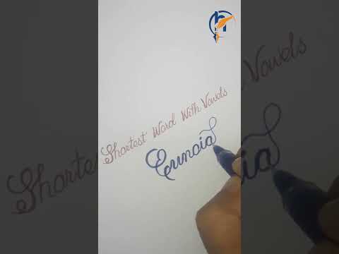 Shortest English Word With all Vowels #shorts