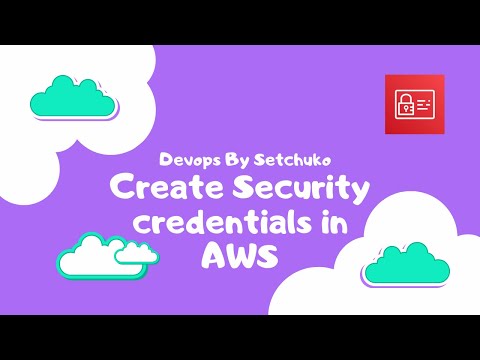 How to create AWS secret access key security credentials - Tamil