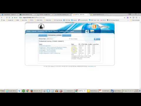 StaffTrac - how to check your PD & CTLE hours