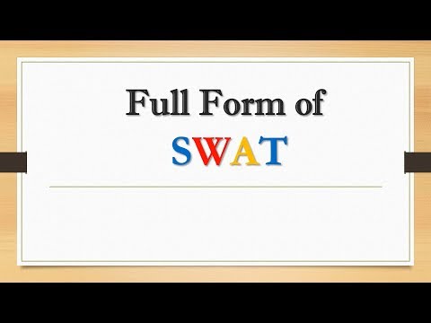 Full Form of SWAT || Did You Know?