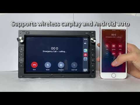 Volkswagen's old Passat car stereo with wireless carplay and Android auto