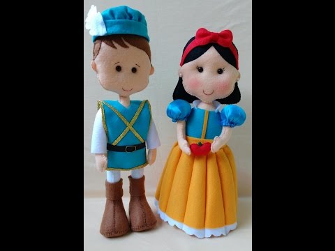Branca de Neve em feltro