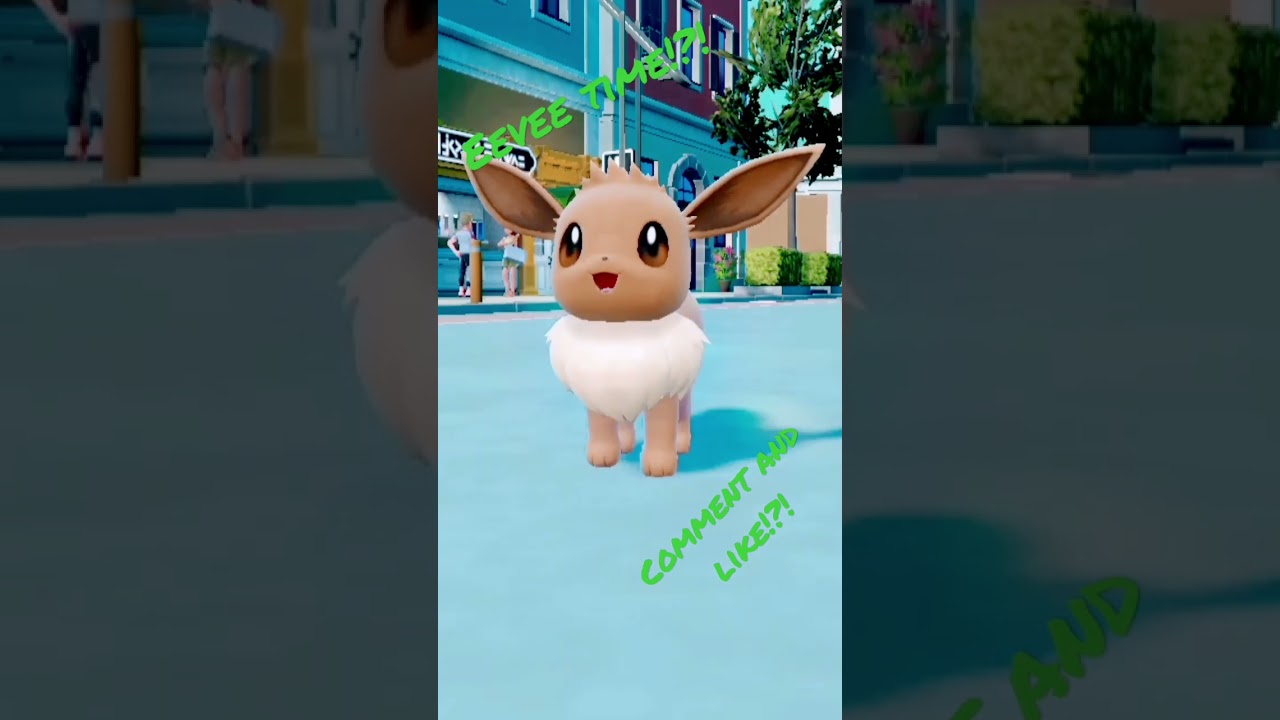 Eevee time!?! #pokemon #evolution #trending #happy #smile #green #eevee #cute #adorable #sweet