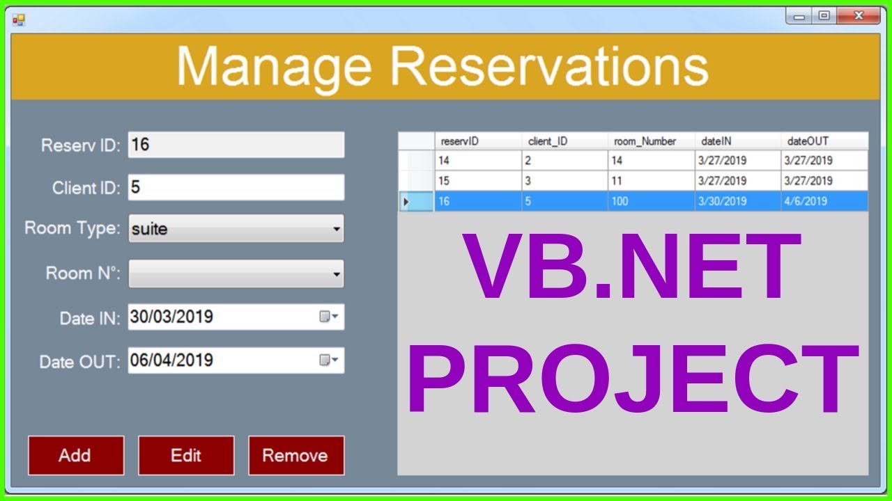 VB.Net Project Tutorial for Beginners - Full VB.Net Programming Project Course [ WITH SOURCE CODE ]