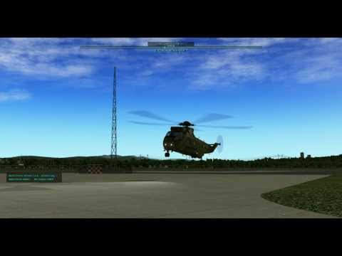 X-Plane10 Sikorsky SH-3 Sea King TEST FLIGHT 01