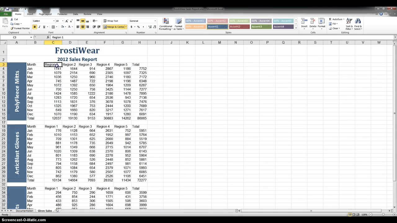 Excel Tutorial 2 Case Problem 1
