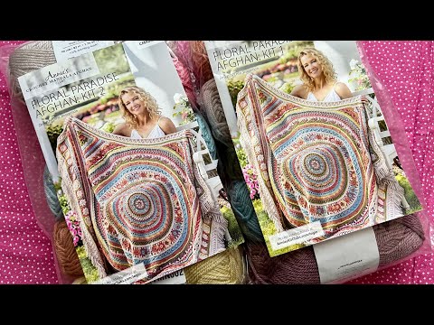 Unboxing Annie’s crochet club kits 1&2 floral paradise mandala