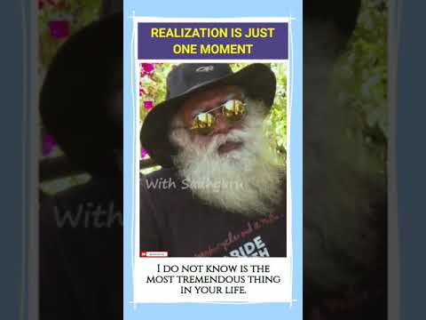SELF REALIZATION is just one moment 🧘☑️|Sadhguru|#shorts