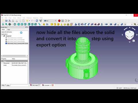 How to convert STL to STEP using FreeCAD #FreeEnergy