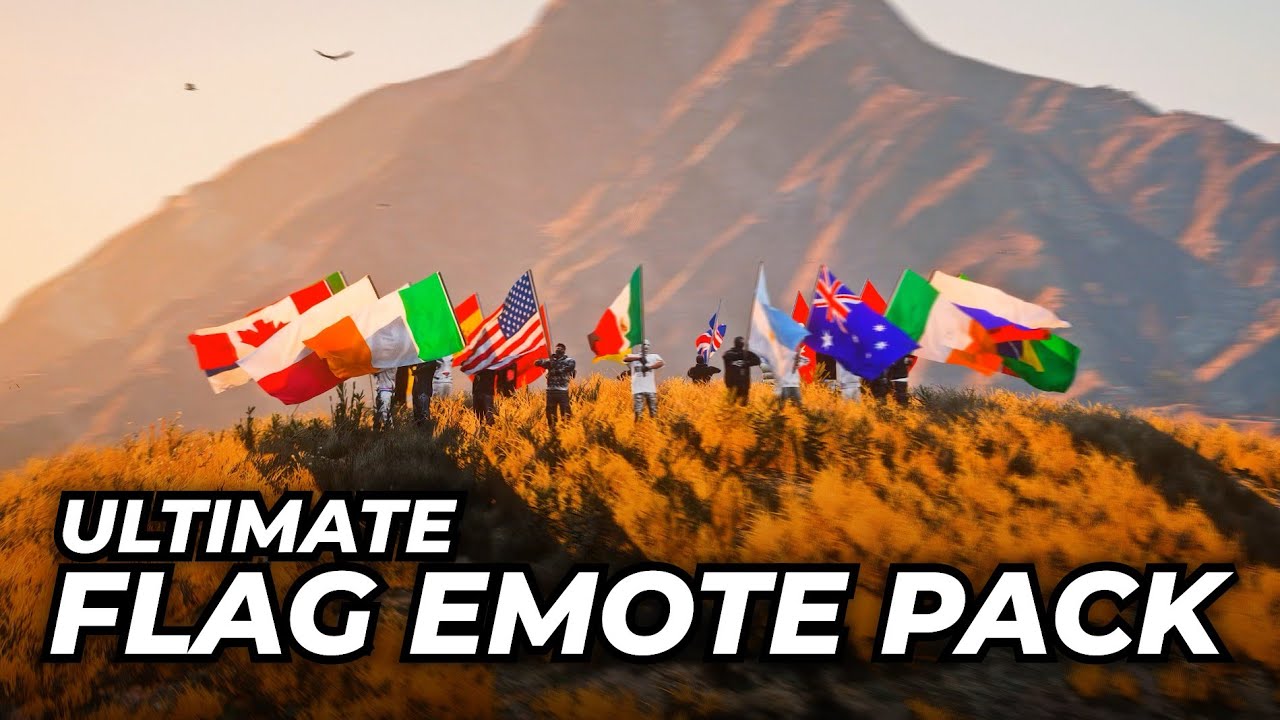 ULTIMATE FLAG EMOTE PACK - FiveM Custom Animations Pack