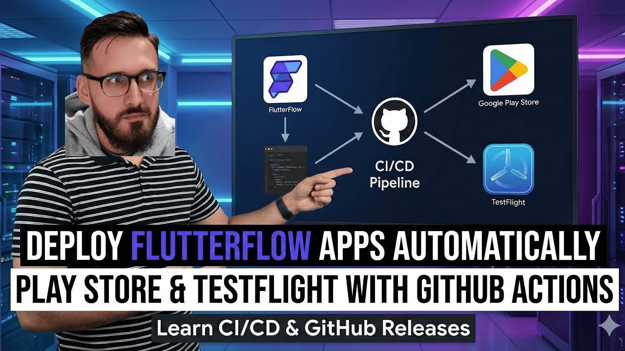 Deploy Flutter (FlutterFlow) Apps to Play Store & TestFlight Automatically with GitHub Actions