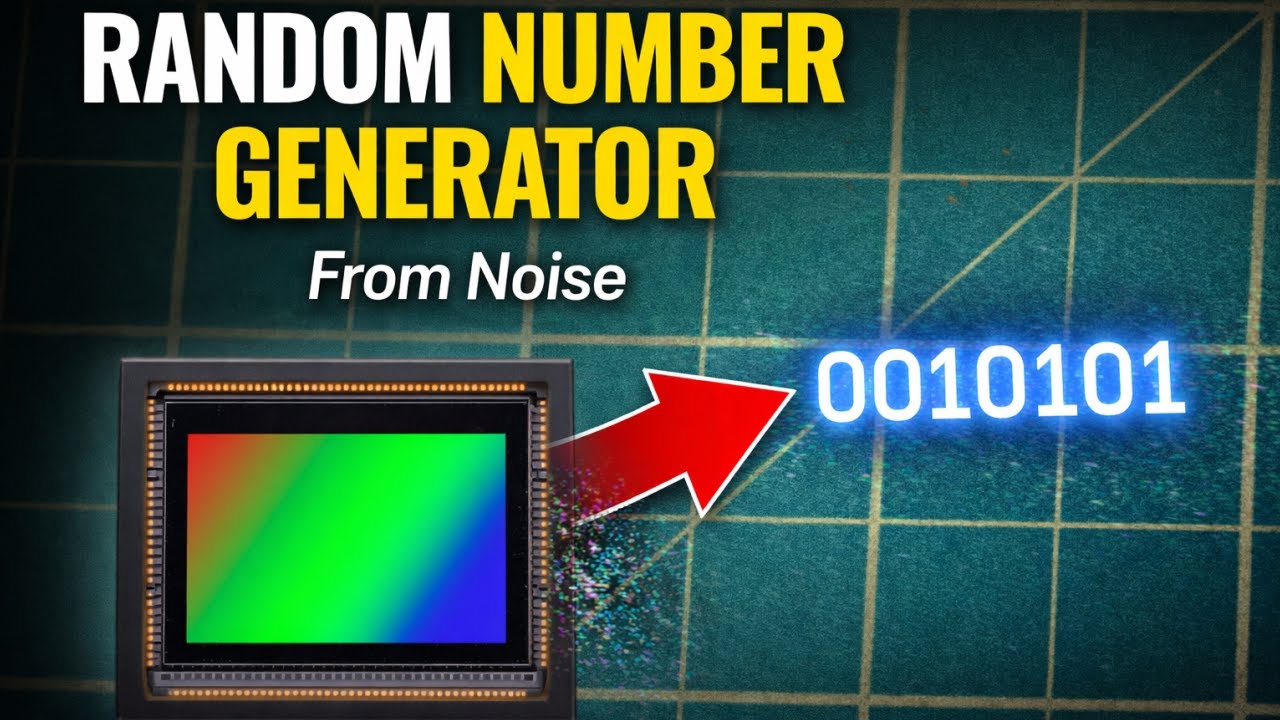 I Built a True Random Number Generator Using Camera Noise