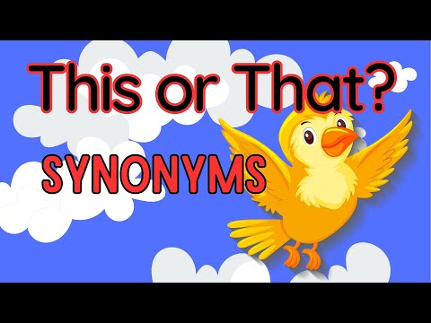 Synonyms: Grade 3 Vocabulary