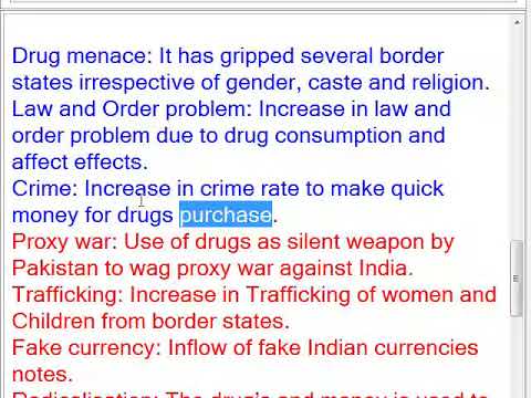 What do you understand by narco-terrorism?challenges it pose to India’s internal security? Examine.