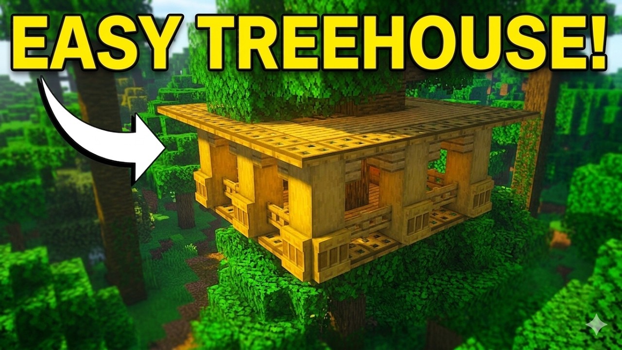 Minecraft: How to Build a Treehouse | Tutorial🏠