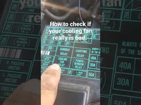 how to check your cooling fan relay.