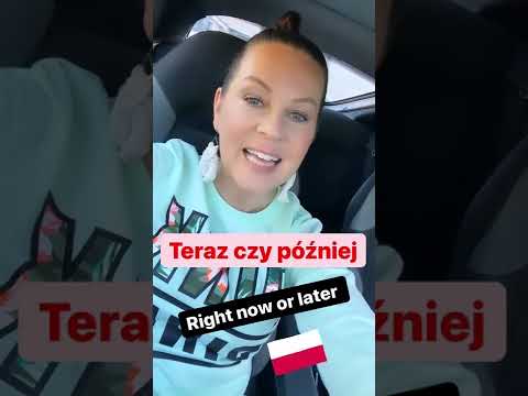 🇵🇱 “ right now or later “ in Polish language #shorts #speakpolish