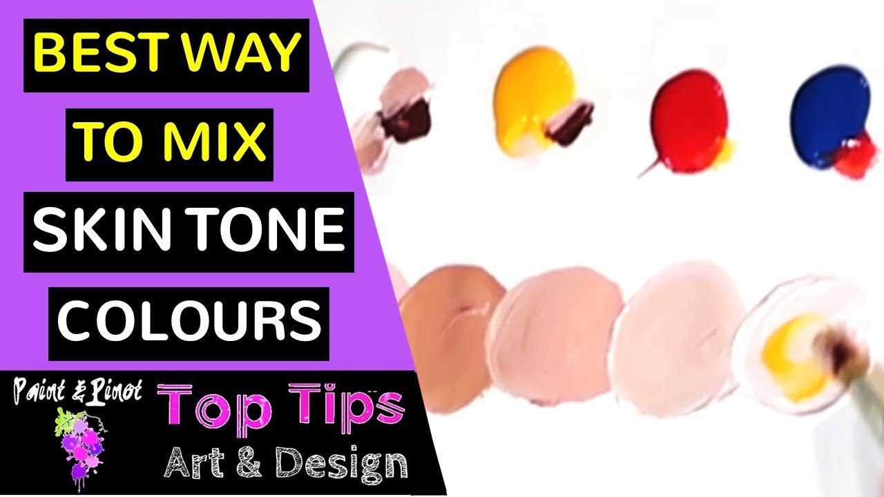 Colour mixing - How to mix skin tones in acrylic paint