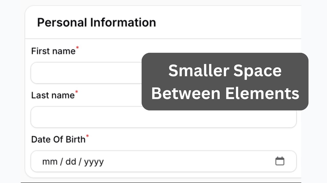 Filament Forms: Descrease Spacing to Fit More Fields