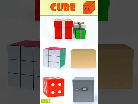 Learn about Cube Shape with Examples #shapesforkids #kidslearning