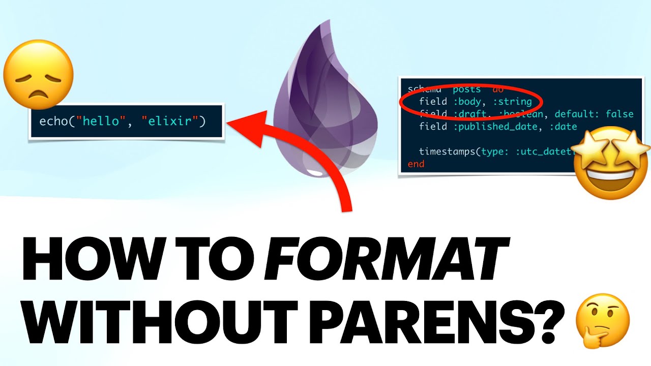 ⚡ How to auto-format functions without parentheses #elixirlang