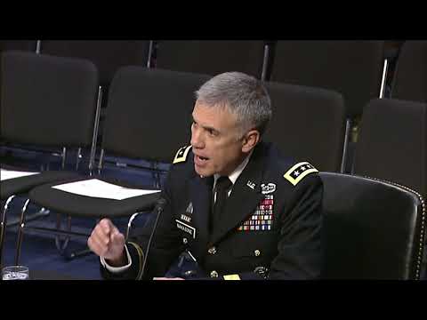 Senate Intel. Comm. Confirmation Hearing for NSA Dir. Nom. Lt.Gen. Nakasone - Full Hearing - 3.15.18