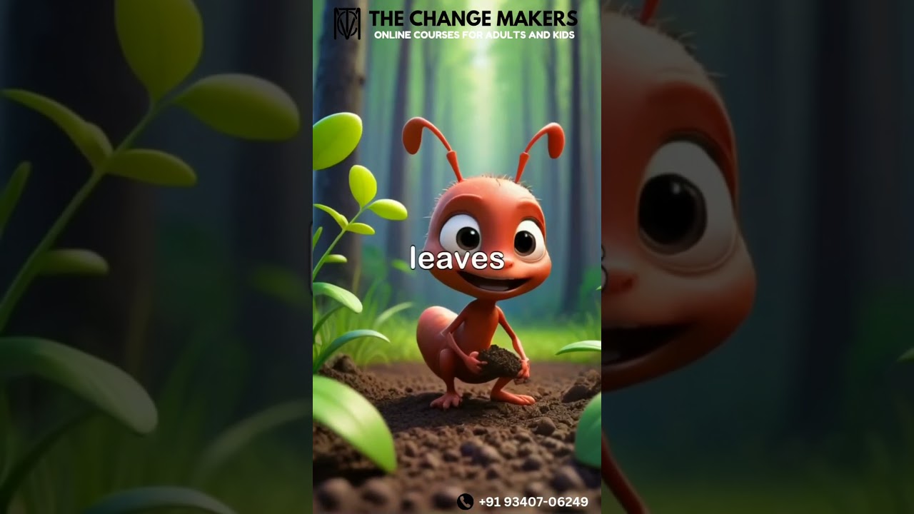 The Brave little ant #thechangemakers #cartoon #stories #animation #disney #learn #english #moral