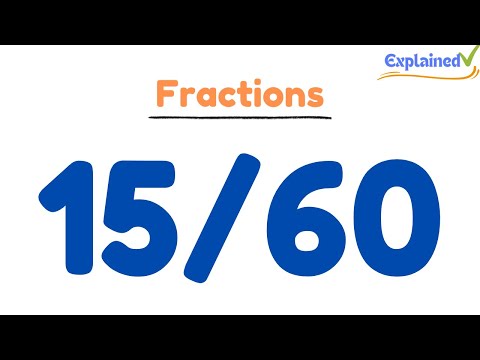 How to Simplify the Fraction 15/60
