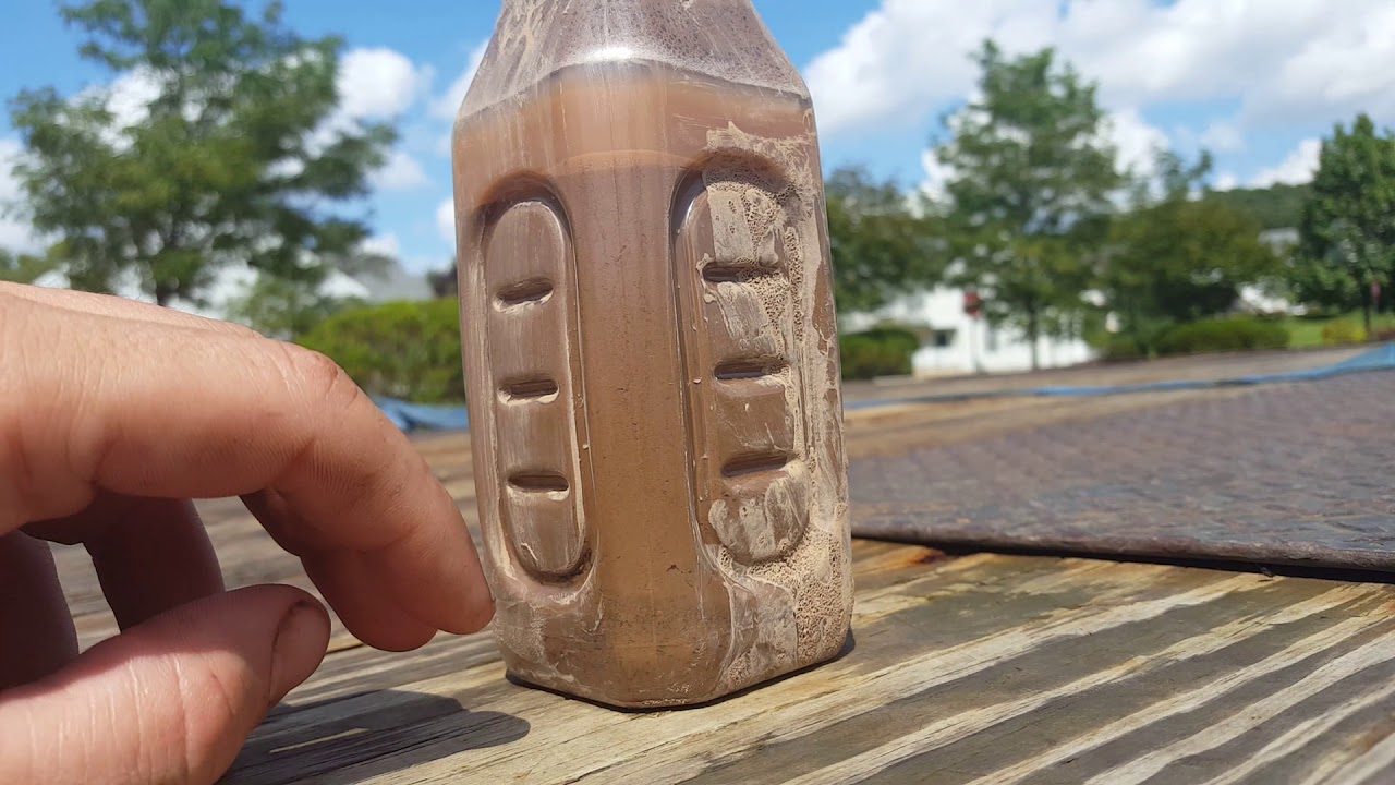 Soil composition jar test. Do it yourself test your soil