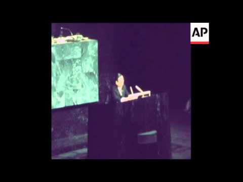 SYND 9 10 71 NATIONALIST CHINESE FOREIGN MINISTER, CHOW SHU KAI SPEECH