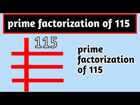 🔥prime factorization ll prime factors of 115 - prime factorization 🥺