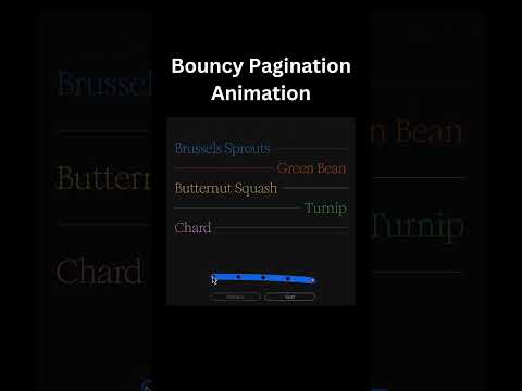 Bouncy Pagination Animation Using CSS & Javascript | Demo Coding