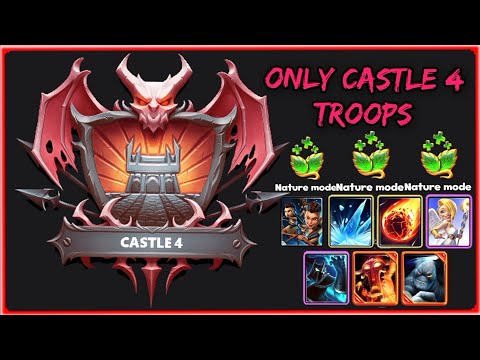 Castle Crush - Only using castle 4 Card's! - Castle Crush Gameplay