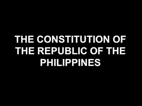 PHILIPPINE CONSTITUION: Article XV The Family