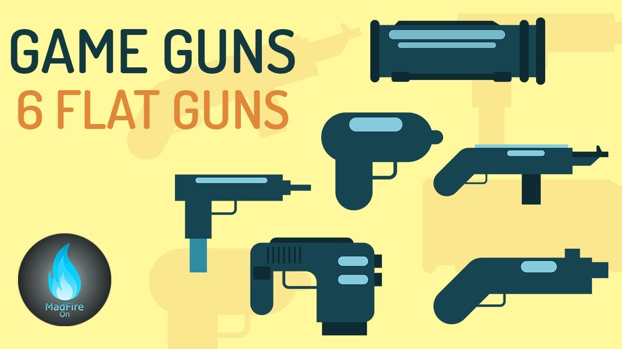 Creating Flat Guns | Inkscape Tutorial