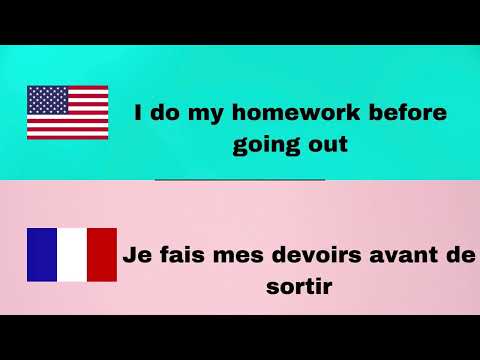 Learn 100 Simple French Sentences | French Present Tense Formation | French with Danish