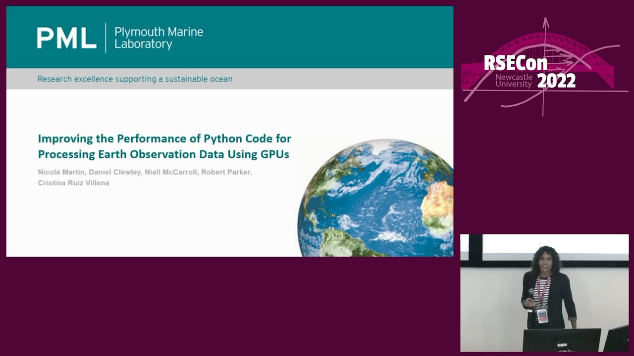 Nicola Martin: Improving performance of Python code for processing Earth Observation Data with GPUs