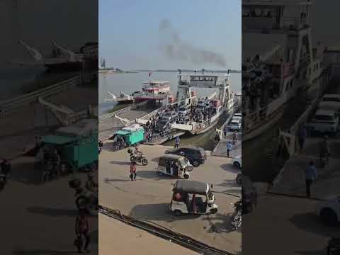 Ferry in Phnom Penh, Cambodia