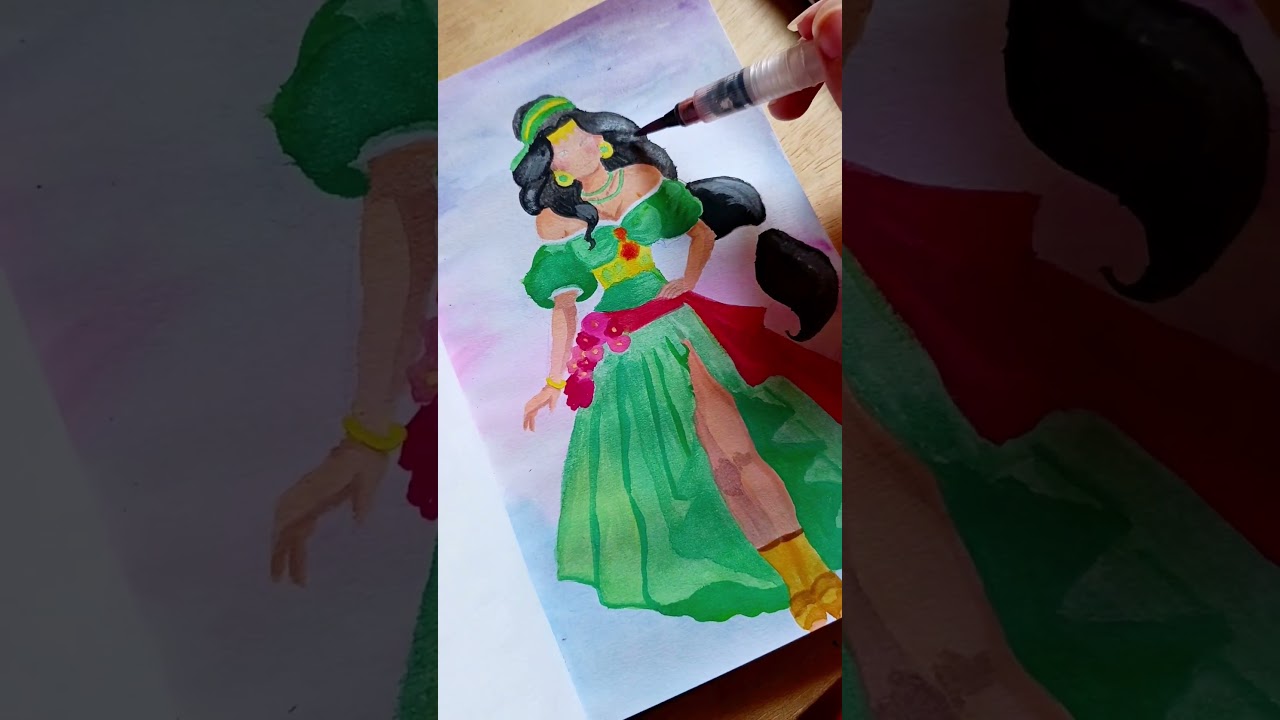 Jasmine in my style💕 #art #animeeart #animedrawing #animeart #drawing#animestyle #anime#how#artist