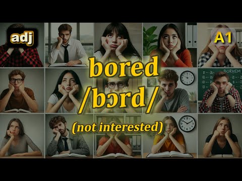 [adj] Bored meaning (not interested) with 5 examples