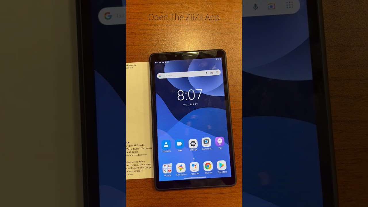Connecting Bluetooth Scanner to ZiiZii on Android Device 1