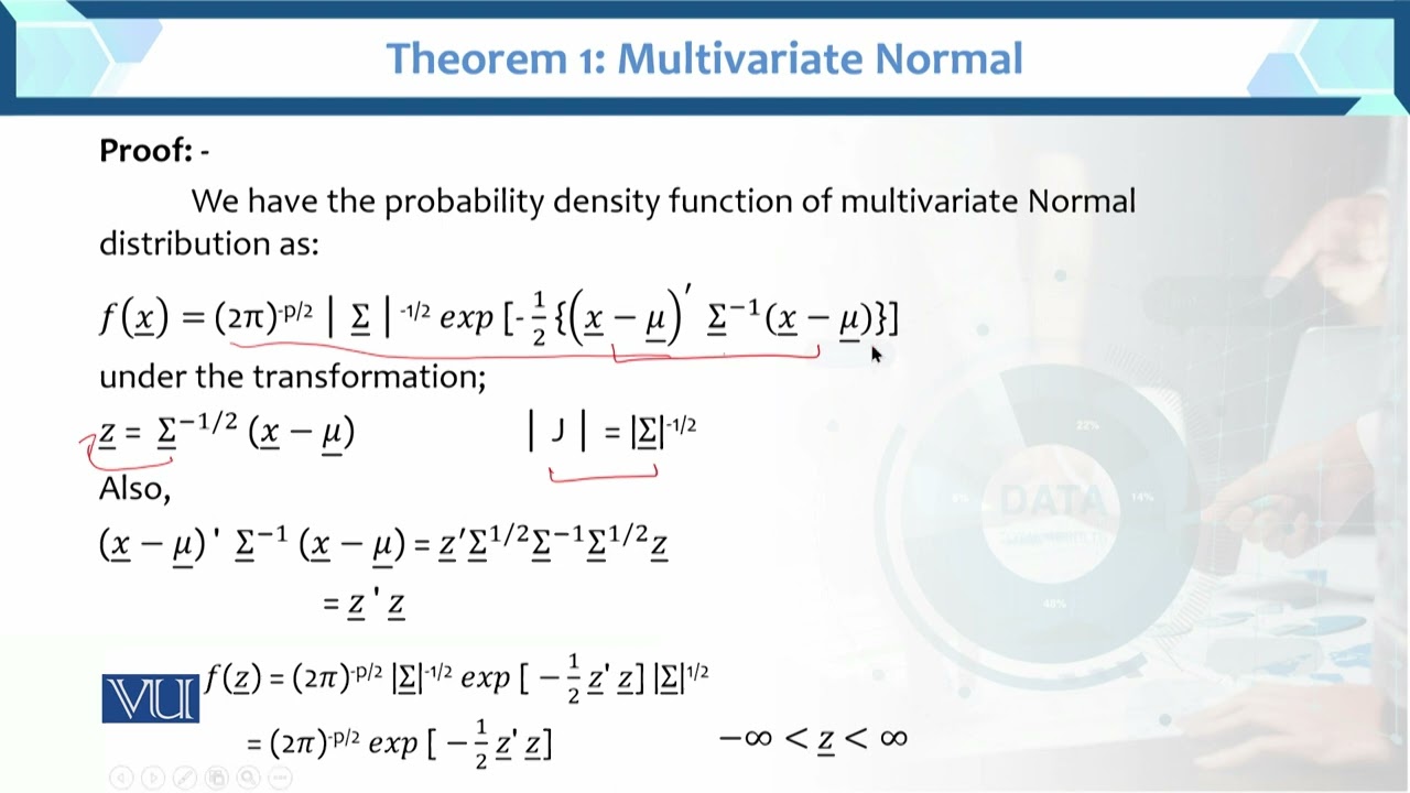 Theorem 1: Multivariate Normal | Multivariate Analysis | STA633_Topic030