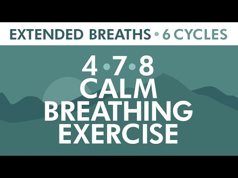 4-7-8 Calm Breathing Exercise | Relaxing Breath Technique | Extended Breaths | Pranayama Exercise