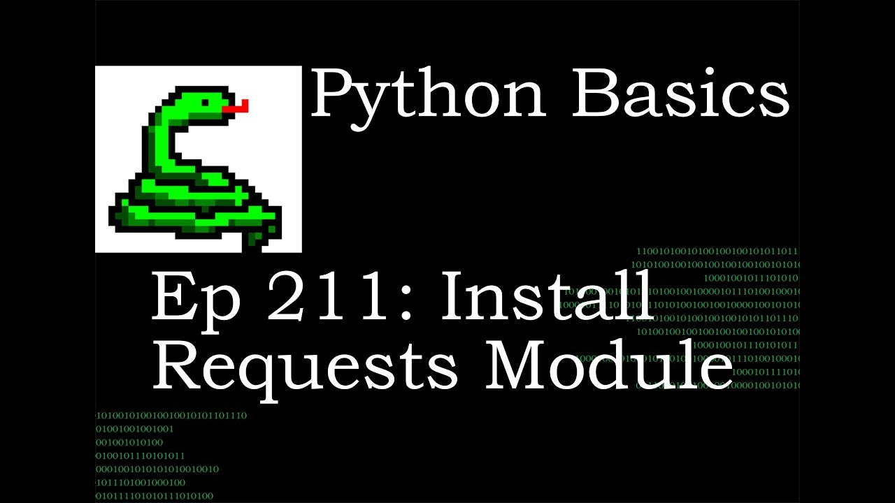 Python Basics Install Requests Module