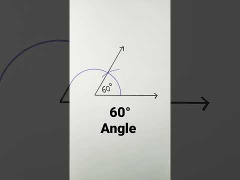 60 degree angle with compass | 60° Angle Construction